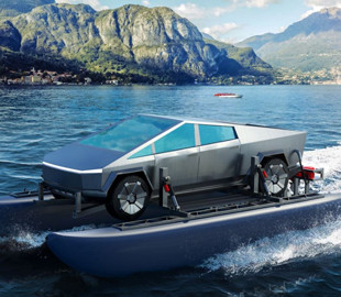 Cybercat запропонувала перетворити Tesla Cybertruck на катамаран